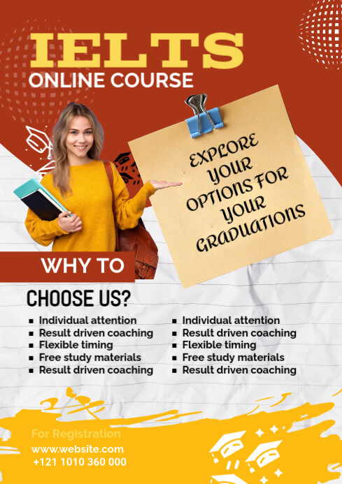 IELTS Online Course Ad Template | PosterMyWall