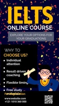 IELTS Online Course Ad Template | PosterMyWall