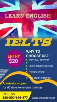 IELTS Online Course Ad Template | PosterMyWall