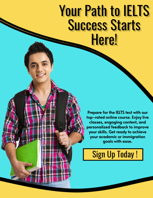 IELTS Success Templat | PosterMyWall