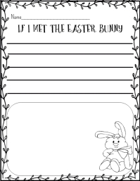 Easter Bunny Letter Template | PosterMyWall