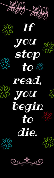 Copy of If you stop to read!- Bookmark design | PosterMyWall