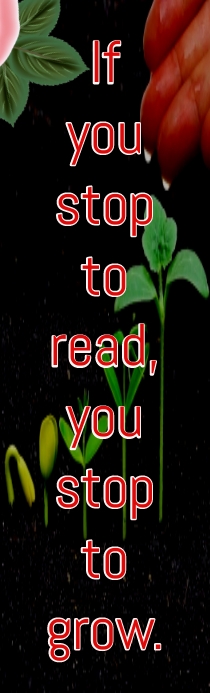 If you stop to read - bookmark design Template | PosterMyWall