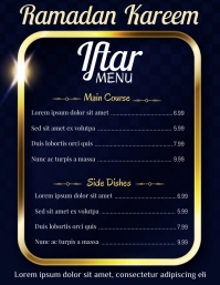 Iftar Menu Template | PosterMyWall