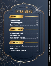 Iftar Menu Template | PosterMyWall