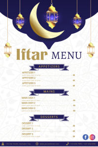 Iftar Menu Template | PosterMyWall