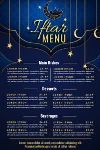 Iftar Menu Template | PosterMyWall