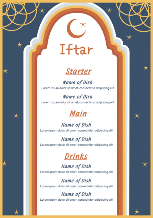 Copy of Iftar Menu Template | PosterMyWall
