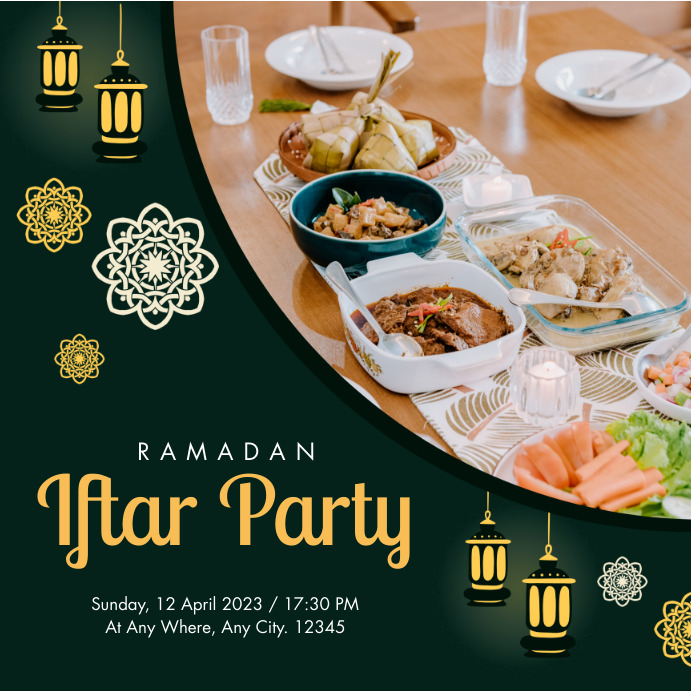 Plantilla de Iftar Party | PosterMyWall