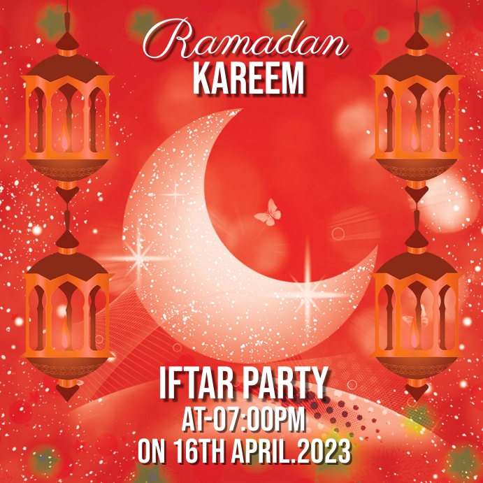 IFTAR PARTY Template | PosterMyWall