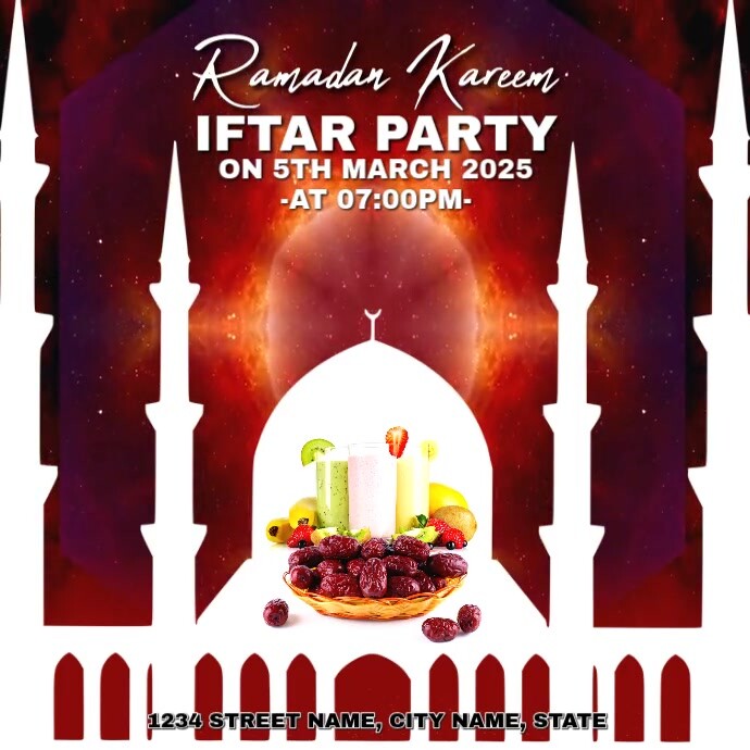 Iftar Party Flyer Template | PosterMyWall