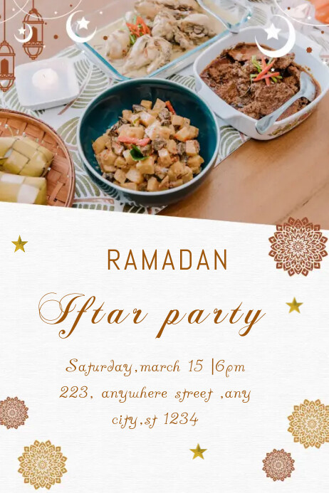 Iftar party Flyer template | PosterMyWall
