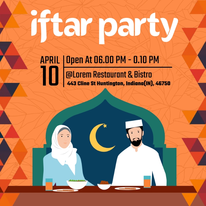 Iftar Party Instagram Post Template | PosterMyWall
