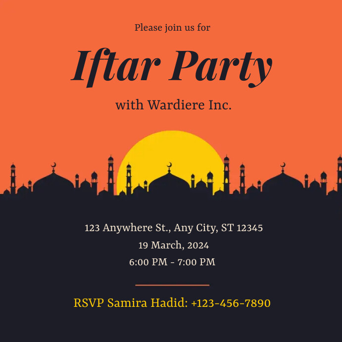 Copy of Iftar Party Instagram Post | PosterMyWall