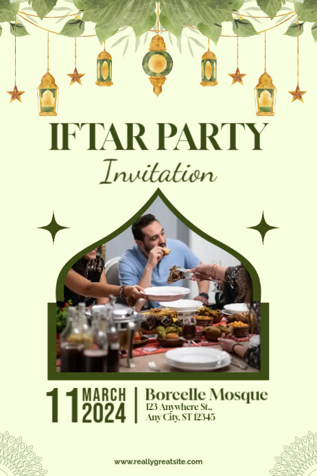 IFTAR PARTY INVITATION Template | PosterMyWall