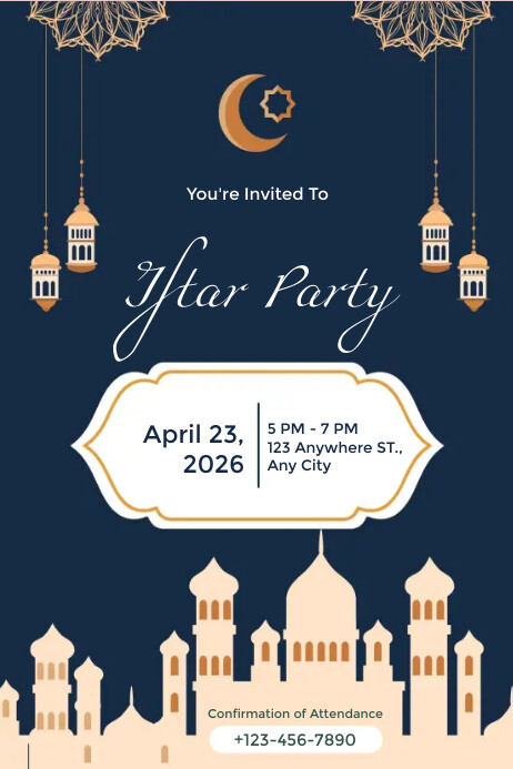 Iftar Party Poster Template | PosterMyWall