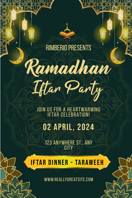 Iftar Party Poster Template | PosterMyWall