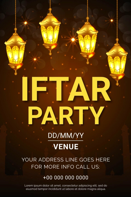 IFTAR PARTY TEMPLATE | PosterMyWall