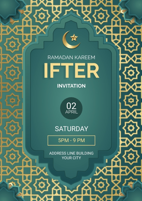Ifter Party Flyer Template | PosterMyWall