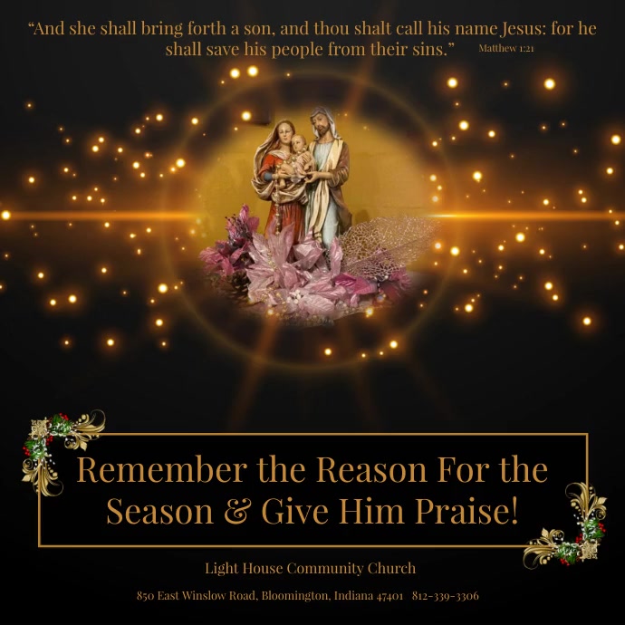 IG Church Event & Service Notice Template | PosterMyWall