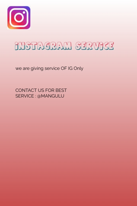 Copy of IG SERVICE | PosterMyWall
