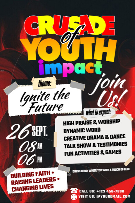 Ignite the Future with Faith Template | PosterMyWall