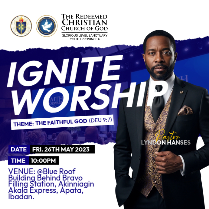 Ignite Worship Flyer Template | PosterMyWall