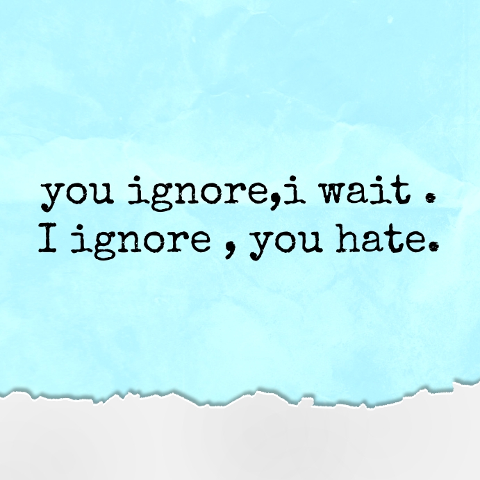 Ignore quote poster Template | PosterMyWall