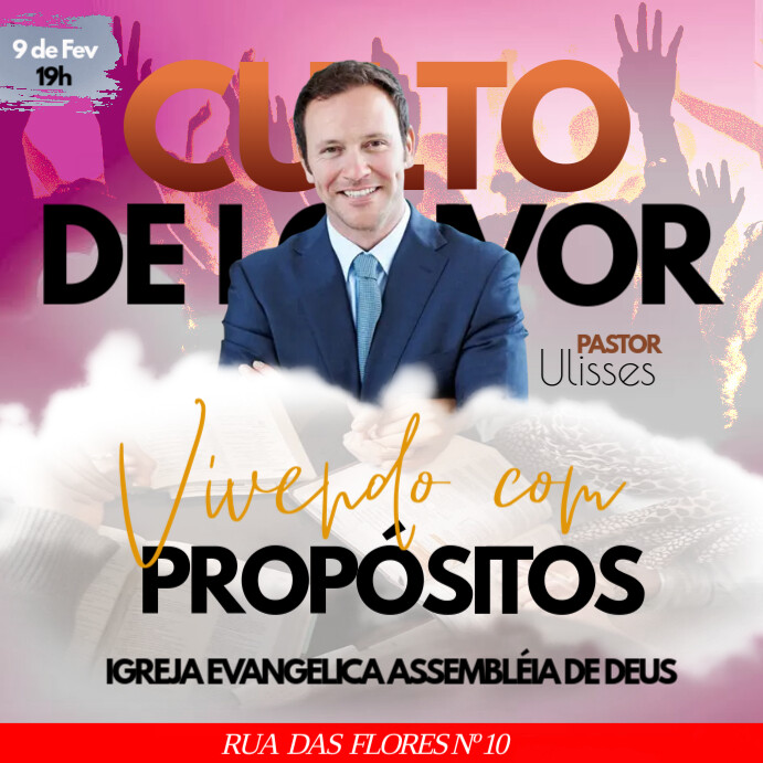 Culto de louvor, Culto de Adoração a Deus Template | PosterMyWall