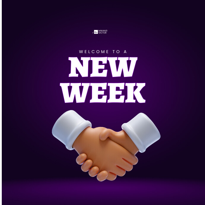 Copy of Illistrative Purple New Week Post | PosterMyWall