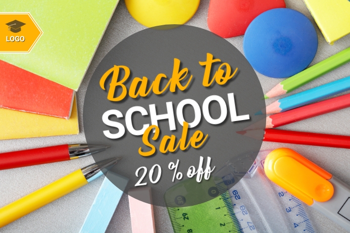 Copy of Illustrated Back To School Sale Poster | PosterMyWall