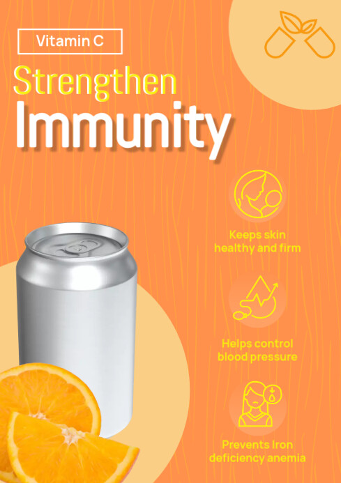 Copy of Illustrated Vitamin C Health Flyer | PosterMyWall