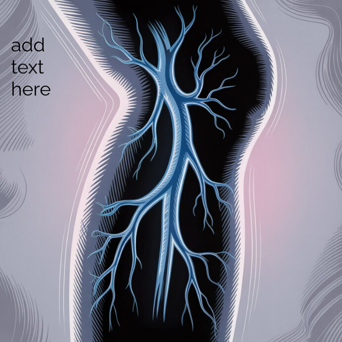 Illustration of Human Leg Veins Template | PosterMyWall