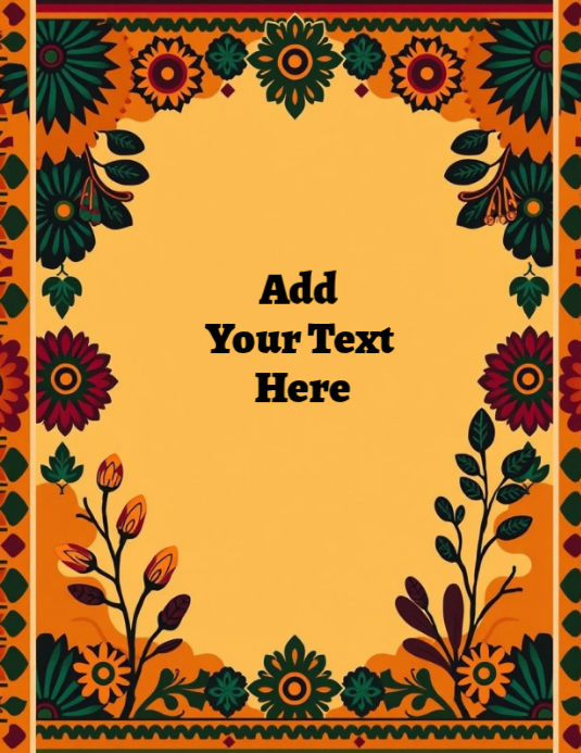 Illustrative Afrocentric Event Poster Flyer (us Letter) Template ...