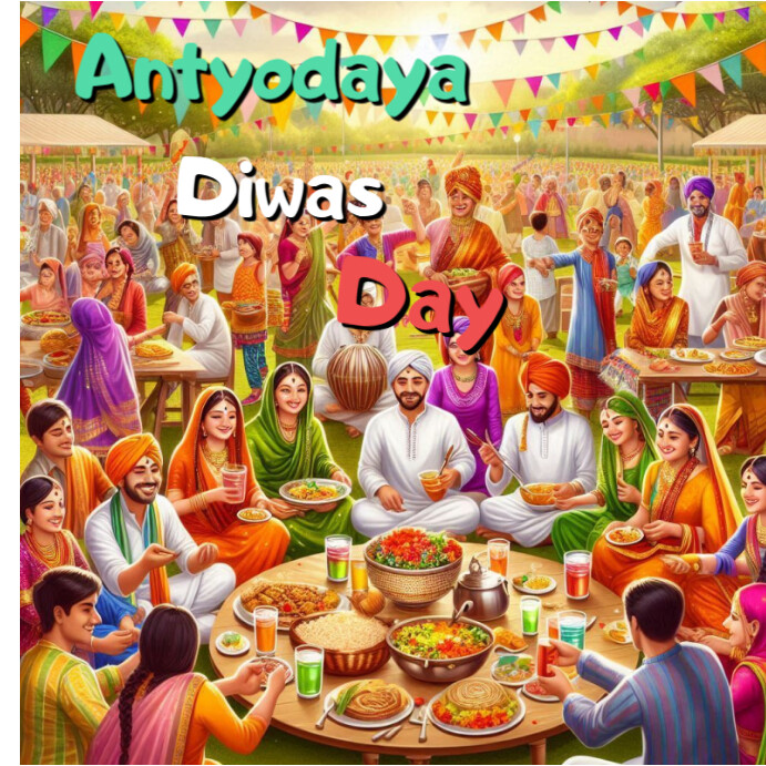 Plantilla de Illustrative Antyodaya Diwas Day Instagram Post | PosterMyWall