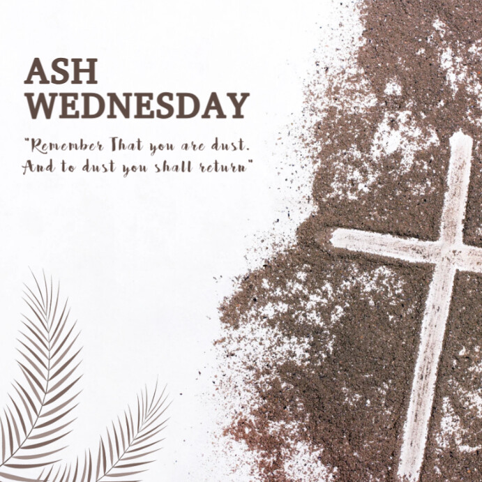 Copy of Illustrative Ash Wednesday Instagram Post | PosterMyWall