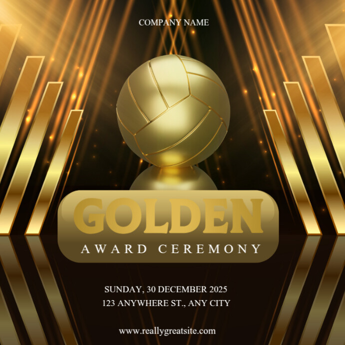 Illustrative Award Night Instagram Post Template | PosterMyWall