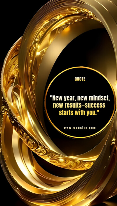 Illustrative Black And Gold Background Typography Inspirational Quote ...