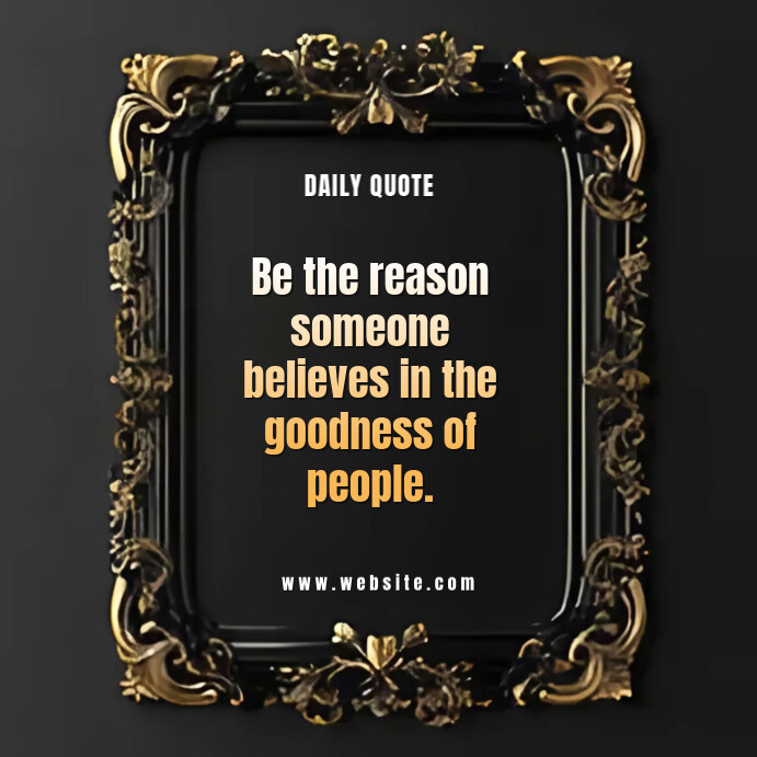 Illustrative Black Background Typography Inspirational Quote Instagram ...