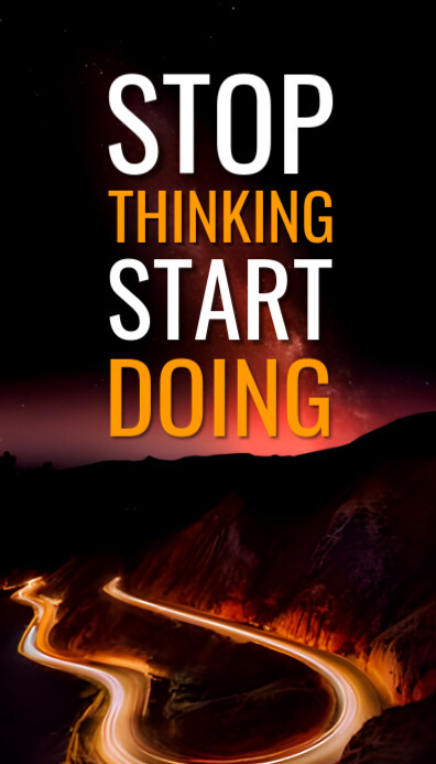 Copy of Illustrative Black Background Typography Inspirational Quote ...