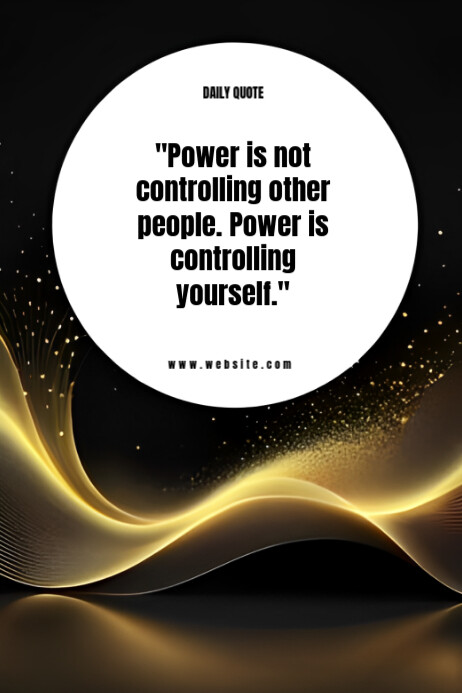 Illustrative Black Background Typography Inspirational Quote Poster ...