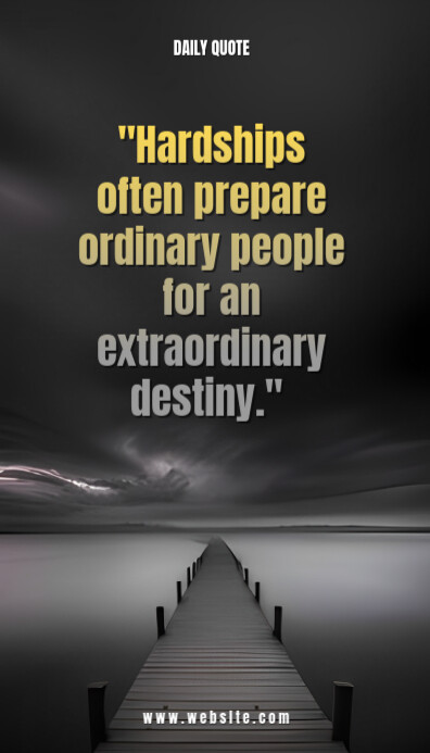 Copy of Illustrative Black Background Typography Inspirational Quote ...