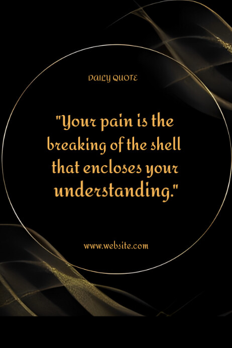 Illustrative Black Background Typography Inspirational Quote Poster ...