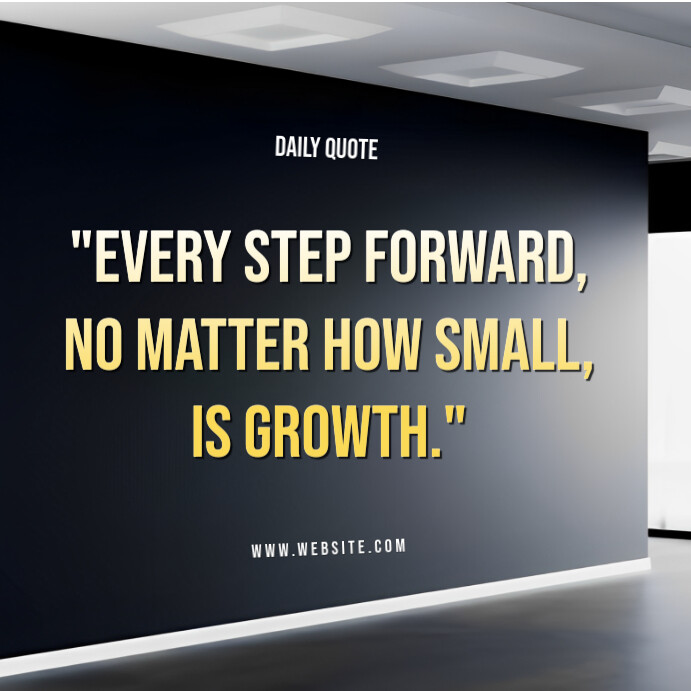 Illustrative Black Background Typography Inspirational Quote Instagram ...