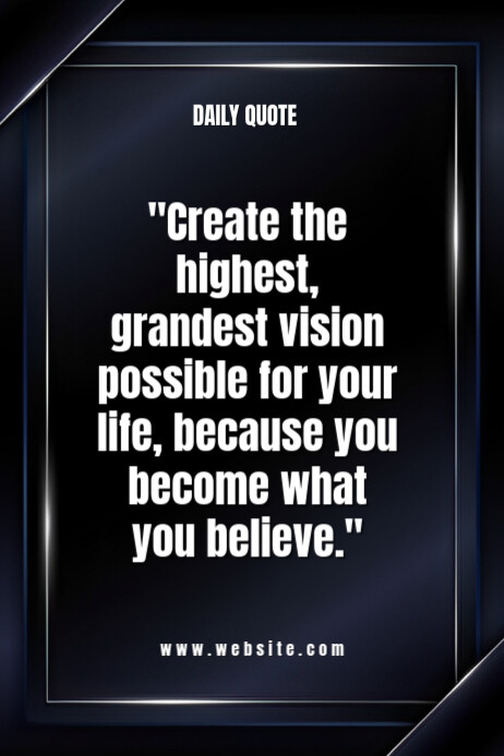 Illustrative Black Background Typography Inspirational Quote Poster ...