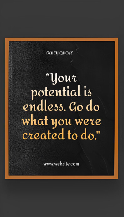 Copy of Illustrative Black Background Typography Inspirational Quote ...