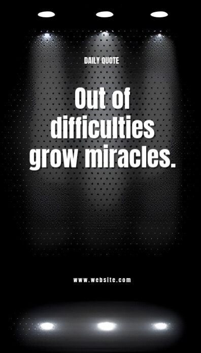 Copy of Illustrative Black Background Typography Inspirational Quote ...