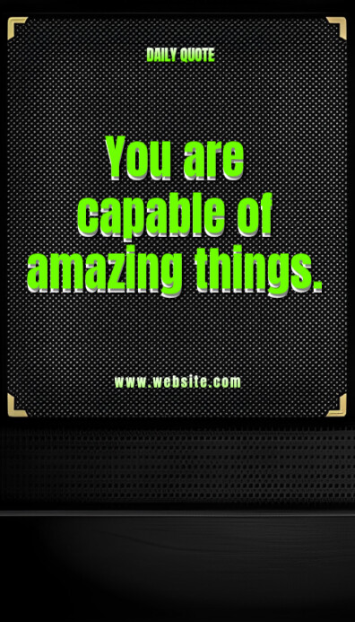 Copy of Illustrative Black Background Typography Inspirational Quote ...