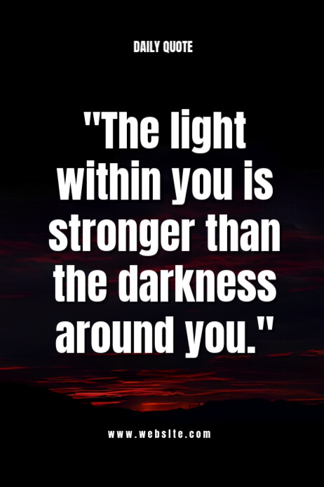 Copy of Illustrative Black Background Typography Inspirational Quote ...