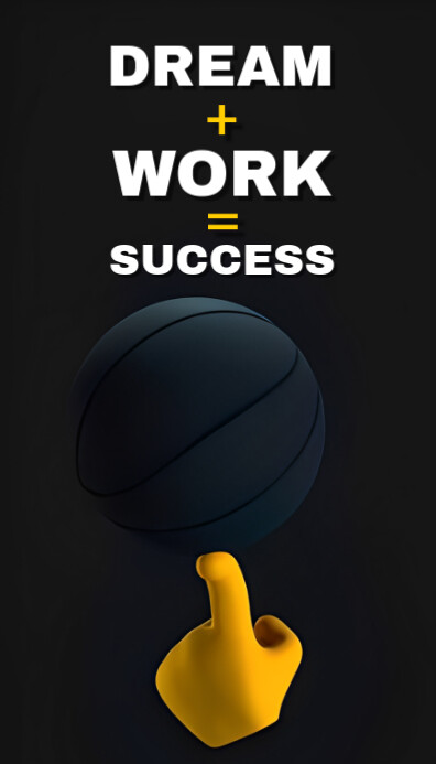 Copy of Illustrative Black Background Typography Inspirational Quote ...